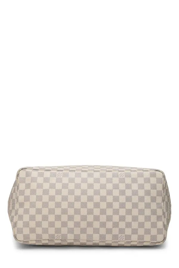 LOUIS VUITTON Damier Azur Neverfull Nm Tote - Pink