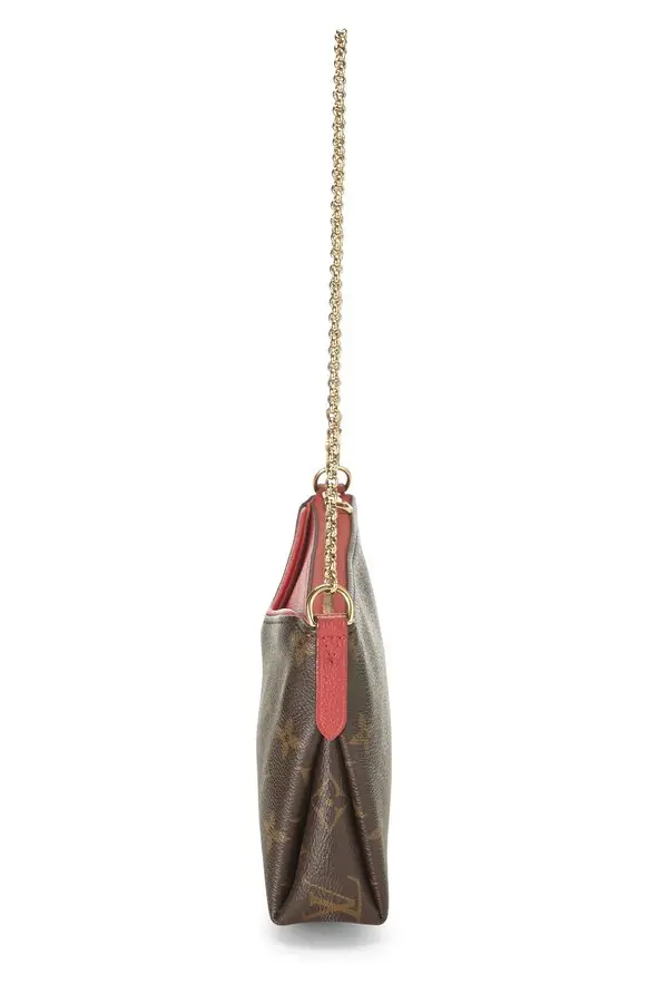LOUIS VUITTON Monogram Pallas Clutch - Red