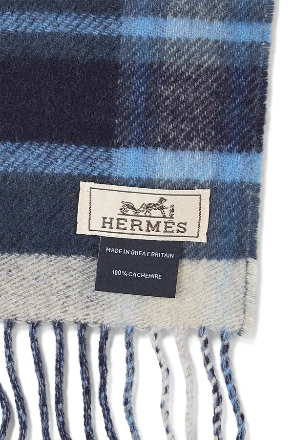 Hermès Cashmere Fringe Scarf
