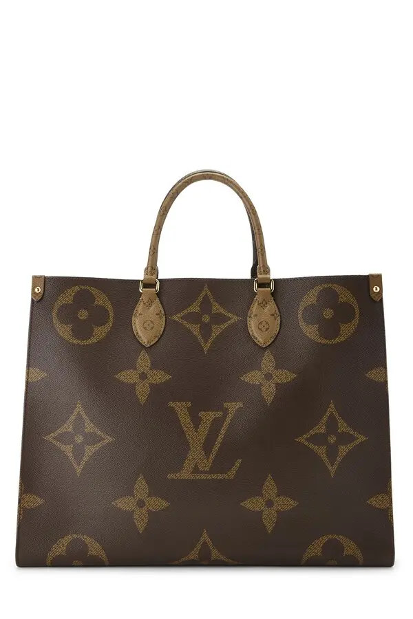 LOUIS VUITTON Giant Monogram Reversed On The Go - Brown