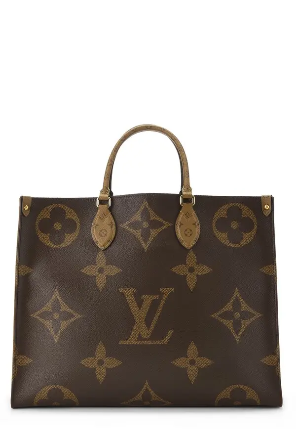 LOUIS VUITTON Giant Monogram Reversed On The Go - Brown
