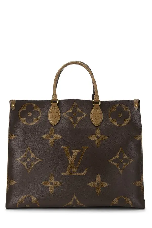 LOUIS VUITTON Giant Monogram Reversed On The Go - Brown