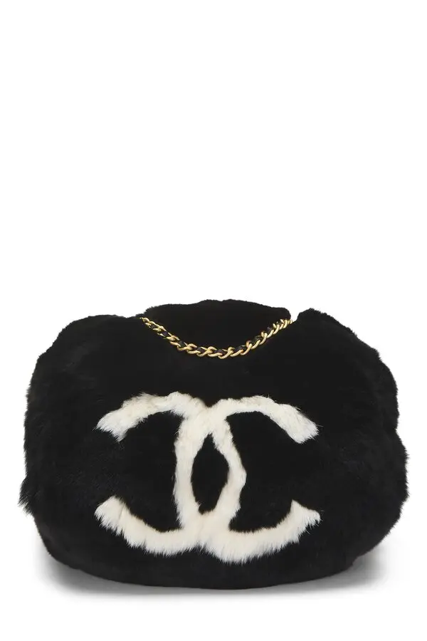 Chanel Lapin Fur Muff - Black