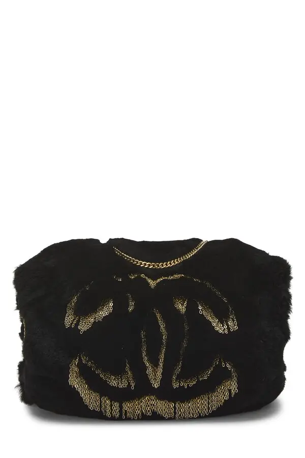 Chanel Lapin Fur Muff - Black