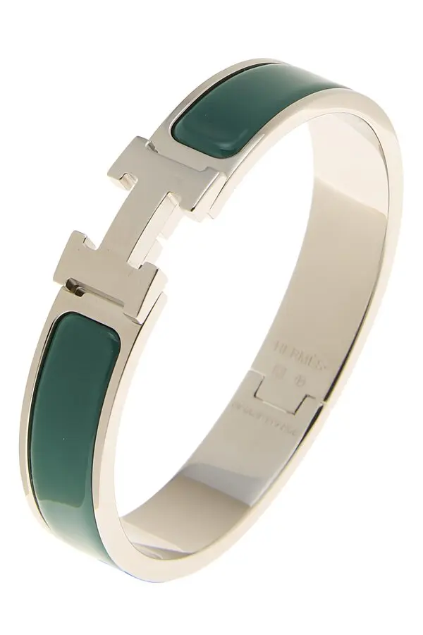 Hermès Clic Clac H Bracelet - Green