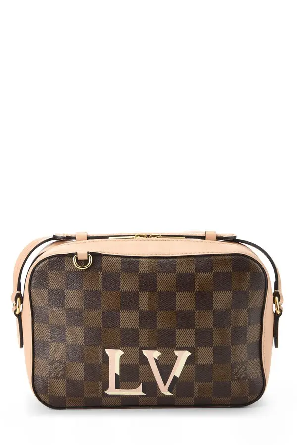 LOUIS VUITTON Damier Ebene Santa Monica Crossbody - Pink