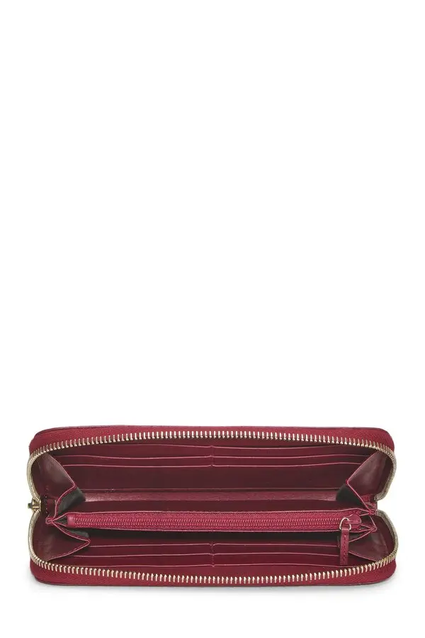 Gucci Microssima Zip Around Wallet - Red