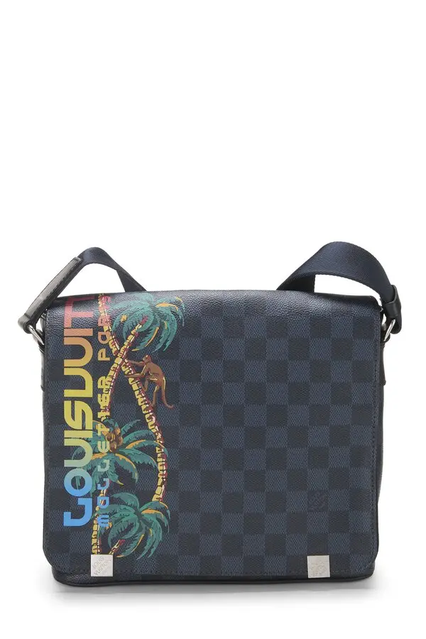 LOUIS VUITTON Damier Cobalt Jungle District - Blue