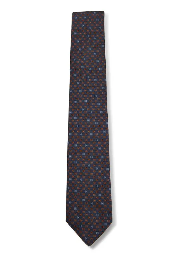 Hermès Jacquard Tie - Blue