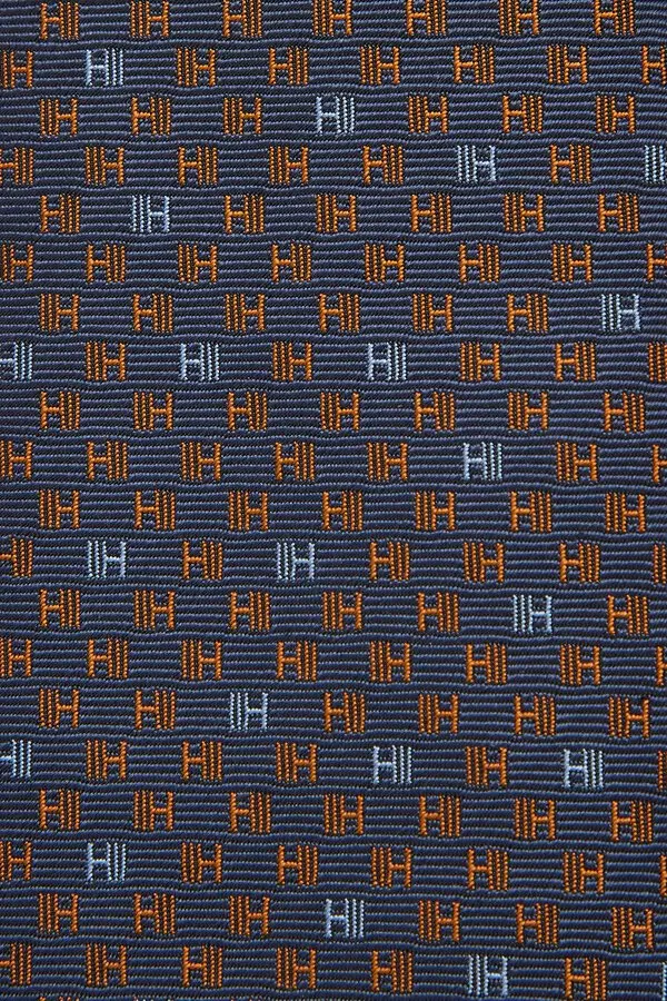 Hermès Jacquard Tie - Blue