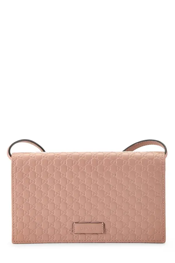Gucci Microssima Wallet On Chain - Pink