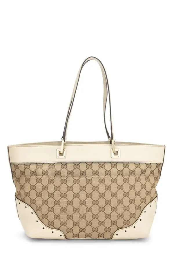 Gucci Original Gg Punch Tote - Beige