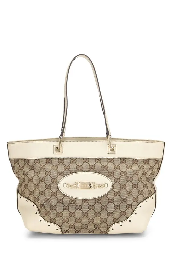 Gucci Original Gg Punch Tote - White