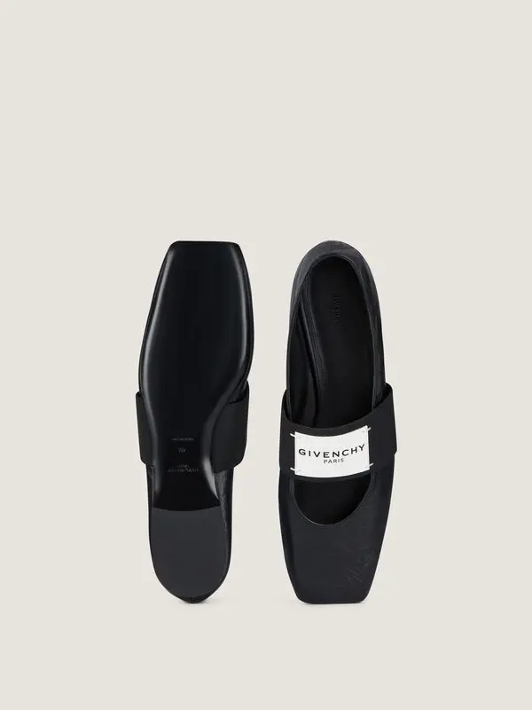 Givenchy Sliced Square Ballerinas - Black