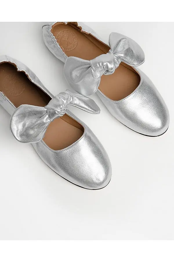 Penelope Chilvers Minnie Knotted Bow Ballet Flats