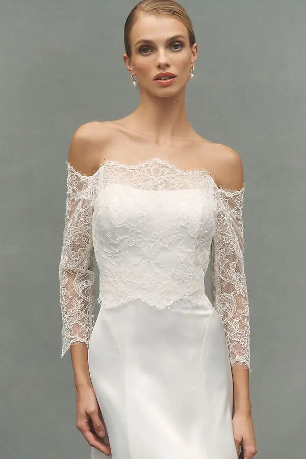 Watters Venna Lace Topper