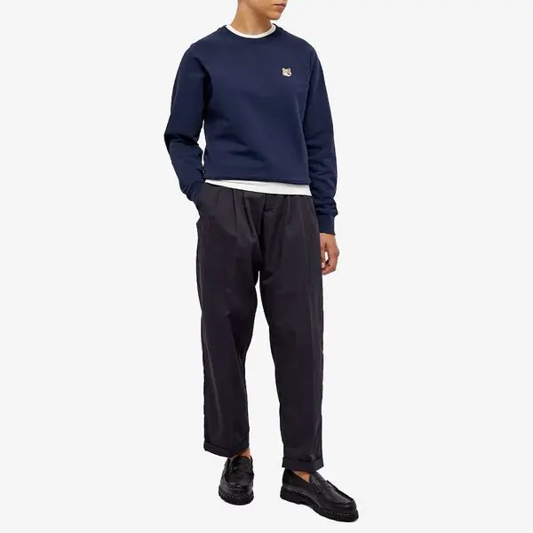 Maison Kitsuné Fox Head Patch Adjusted Crew Sweat