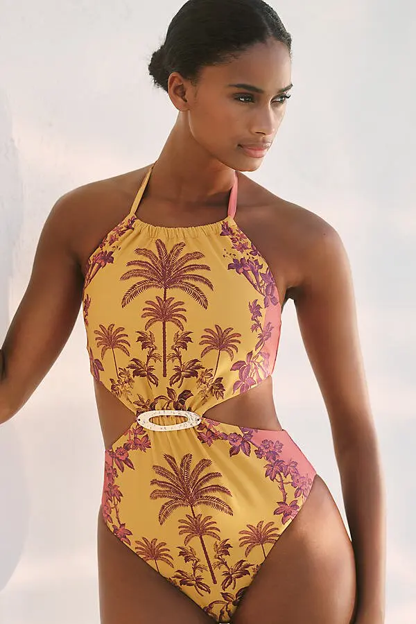 CELANDINE Mia Open-back One-piece Swimsuit
