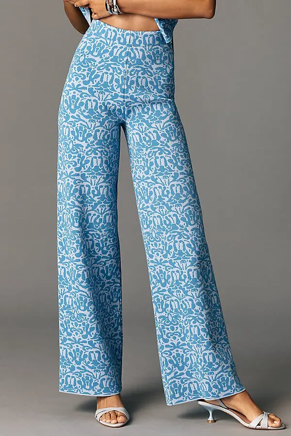 Maeve Jacquard Sweater Pull-on Pants