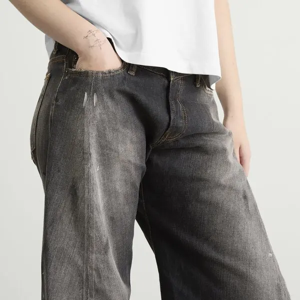 Acne Studios Trafalgar Twisted Baggy Jeans
