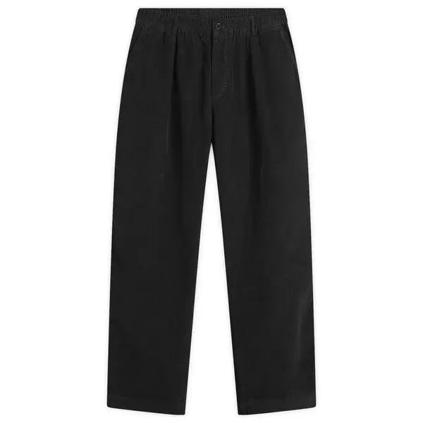 Universal Works Cat Cord Pleated Track Pant - Black