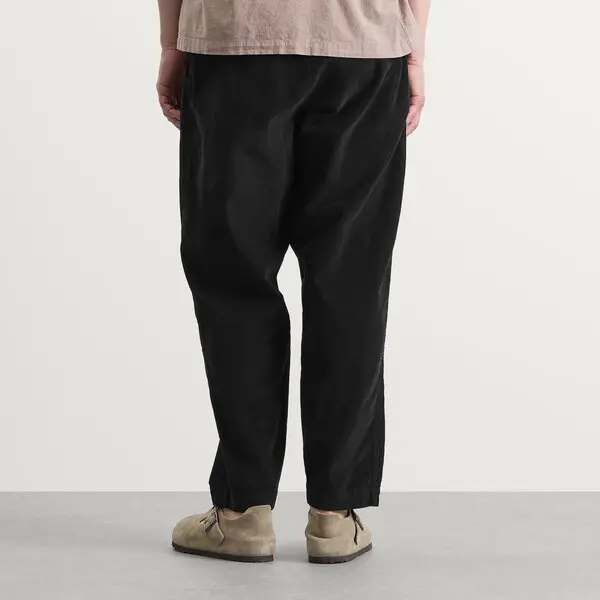 Universal Works Cat Cord Pleated Track Pant - Black