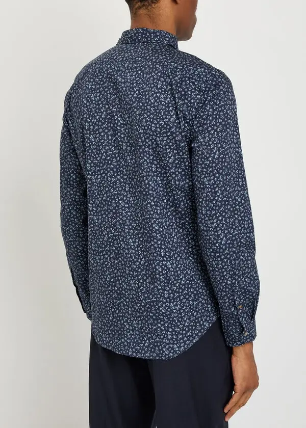 Paul Smith Patterned Stretch-cotton Shirt