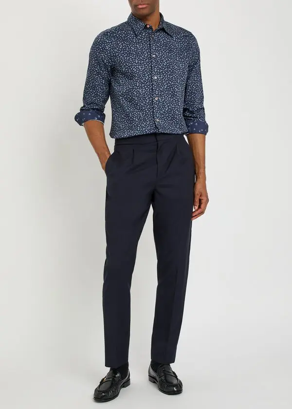 Paul Smith Patterned Stretch-cotton Shirt