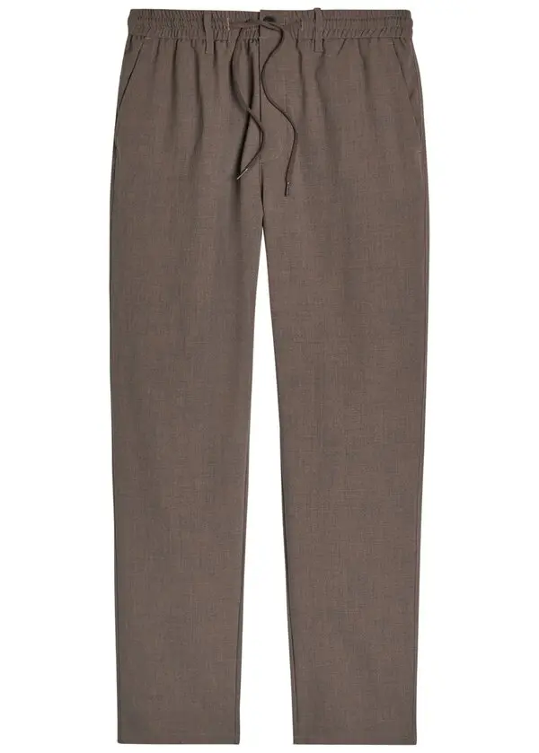 LES DEUX Como Drawstring Tapered-leg Woven Trousers