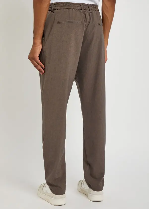LES DEUX Como Drawstring Tapered-leg Woven Trousers
