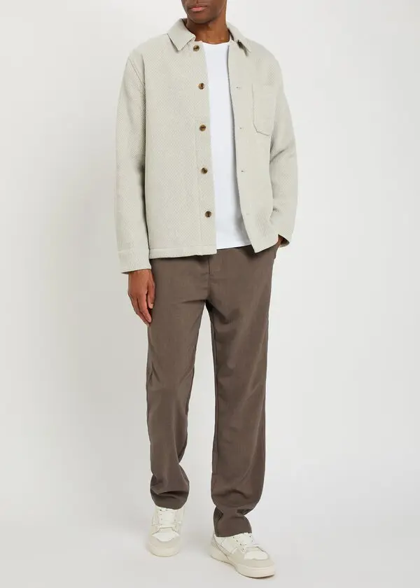 LES DEUX Como Drawstring Tapered-leg Woven Trousers