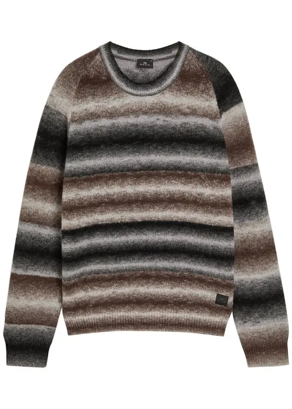 Paul Smith Striped Merino Wool-blend Jumper