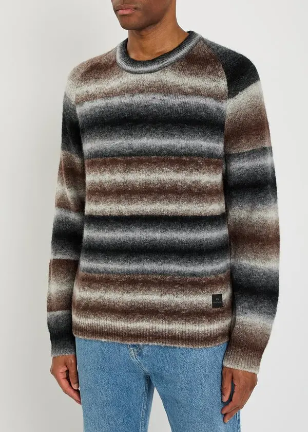 Paul Smith Striped Merino Wool-blend Jumper