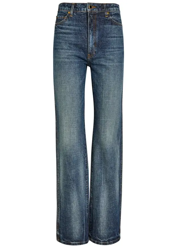 Khaite Danielle Slim Straight-leg Jeans