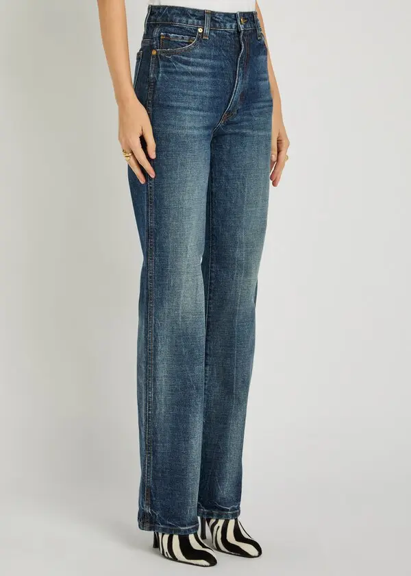 Khaite Danielle Slim Straight-leg Jeans