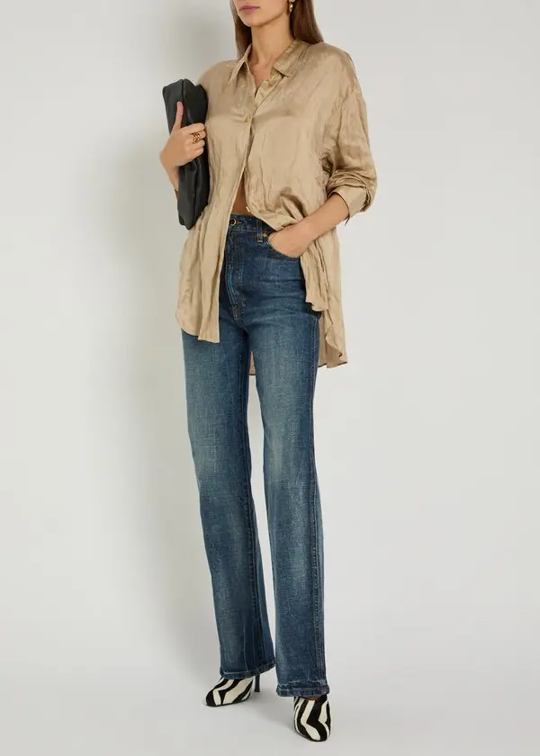 Khaite Danielle Slim Straight-leg Jeans