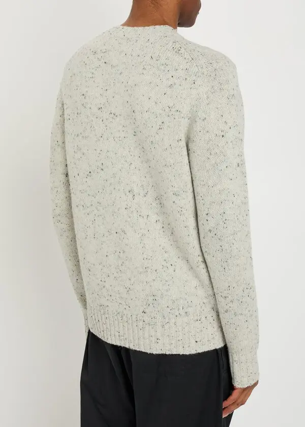 LES DEUX Gary Fleck Wool-blend Jumper - Light Grey