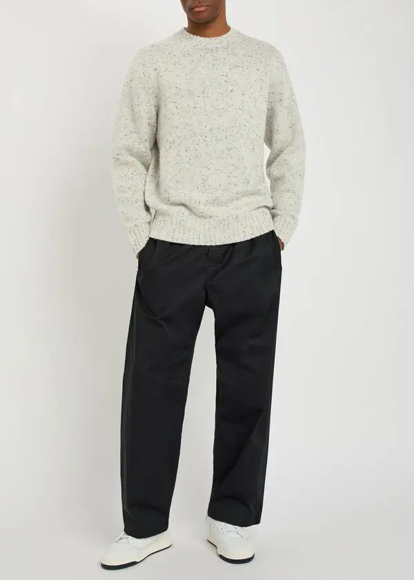 LES DEUX Gary Fleck Wool-blend Jumper - Light Grey