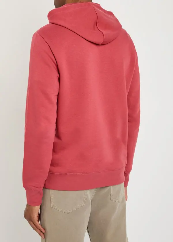 Paul Smith Appliquéd Hooded Cotton Sweatshirt - Pink