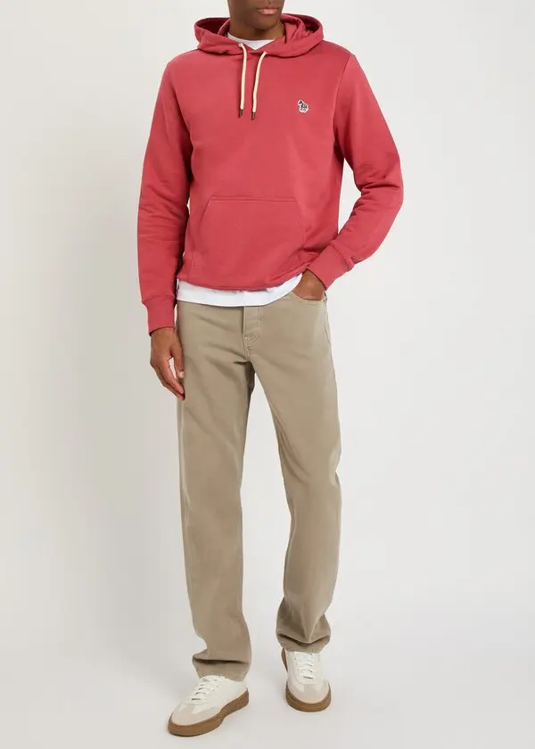 Paul Smith Appliquéd Hooded Cotton Sweatshirt - Pink