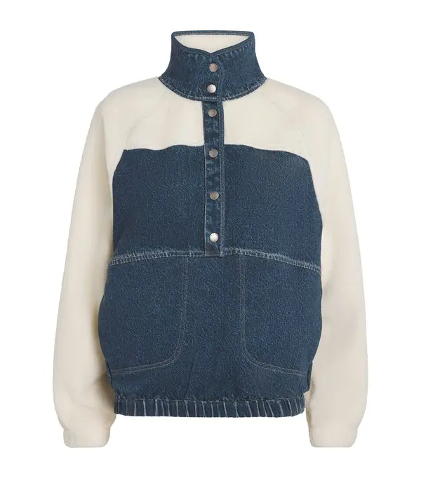 Rag & Bone Miramar Fleece Shacket - Blue