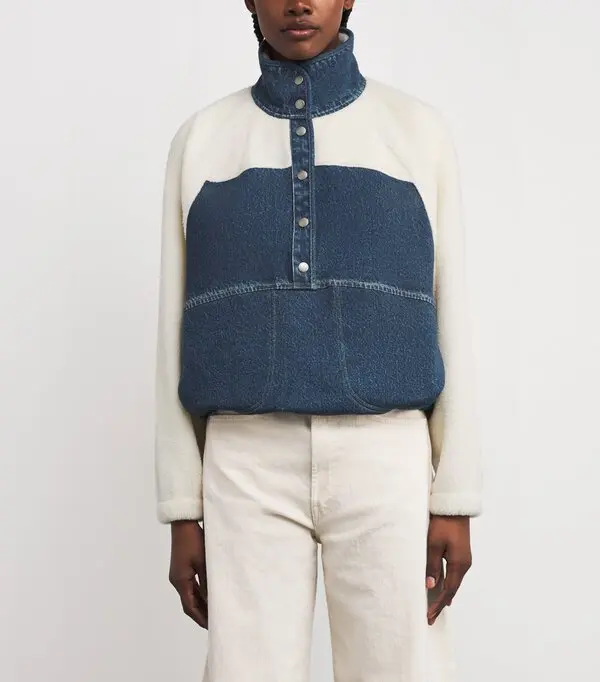 Rag & Bone Miramar Fleece Shacket - Blue