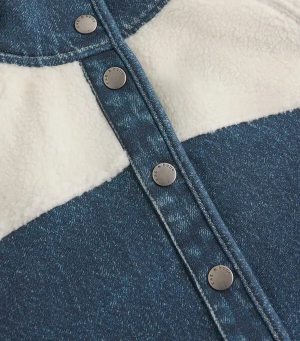 Rag & Bone Miramar Fleece Shacket - Blue