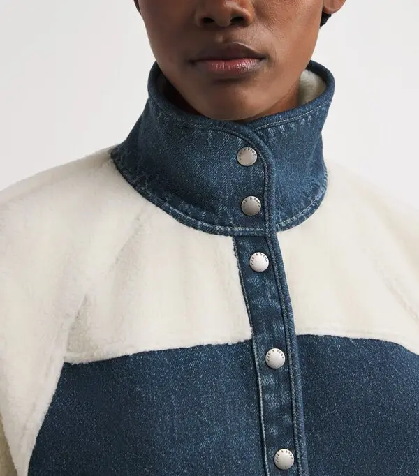 Rag & Bone Miramar Fleece Shacket - Blue