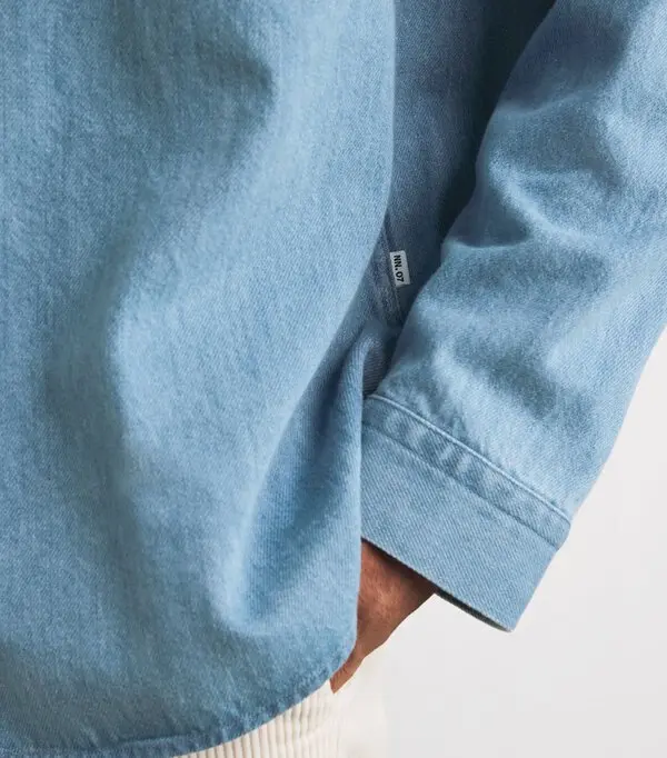 Nn07 Denim Relaxed Casper Overshirt - Blue