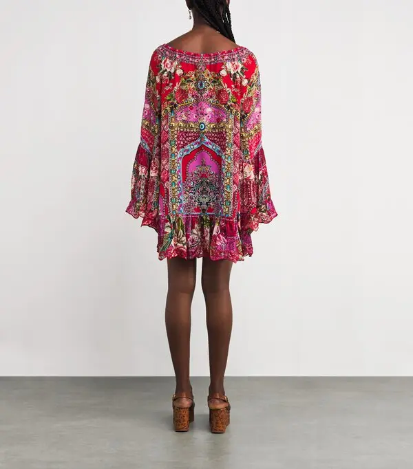 Camilla Silk A-line Mini Dress