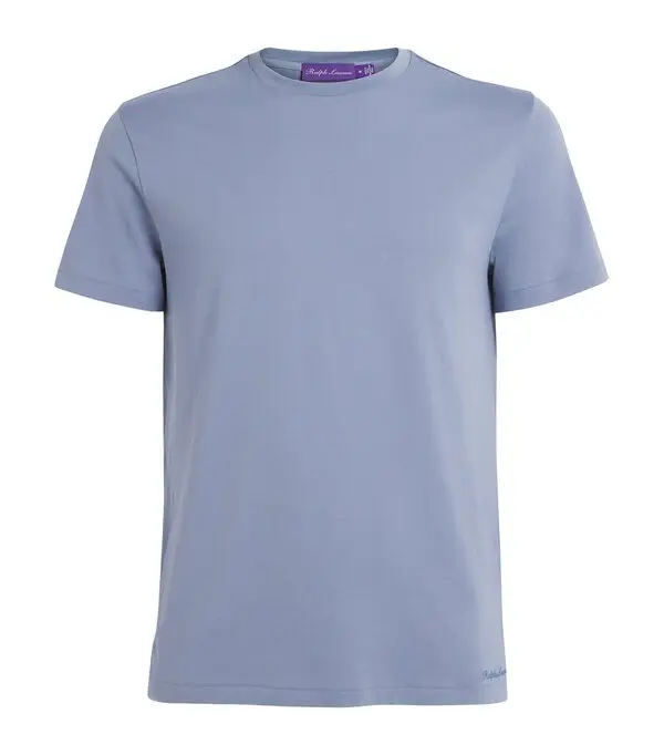 Ralph Lauren Purple Label Cotton Crew-neck T-shirt - Blue
