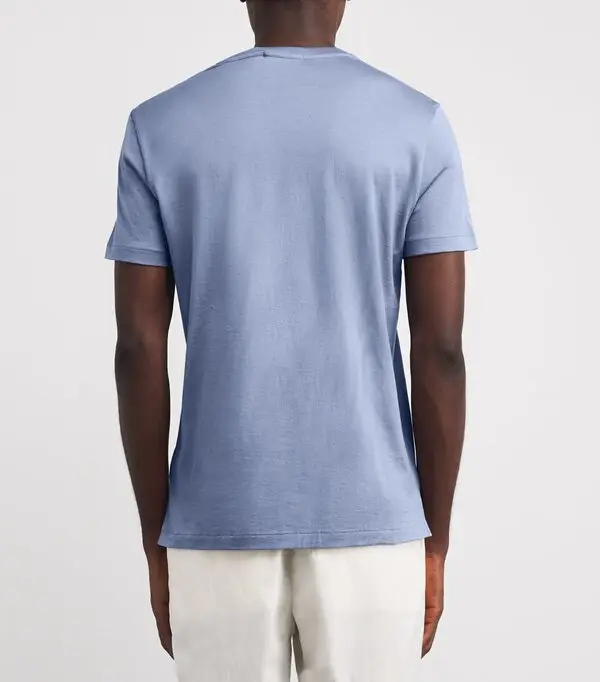 Ralph Lauren Purple Label Cotton Crew-neck T-shirt - Blue