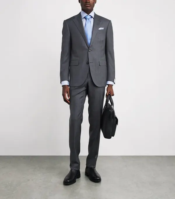 Eton Cotton Twill Slim Shirt - Blue