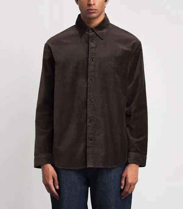 Nn07 Cotton Relaxed Casper Overshirt - Brown